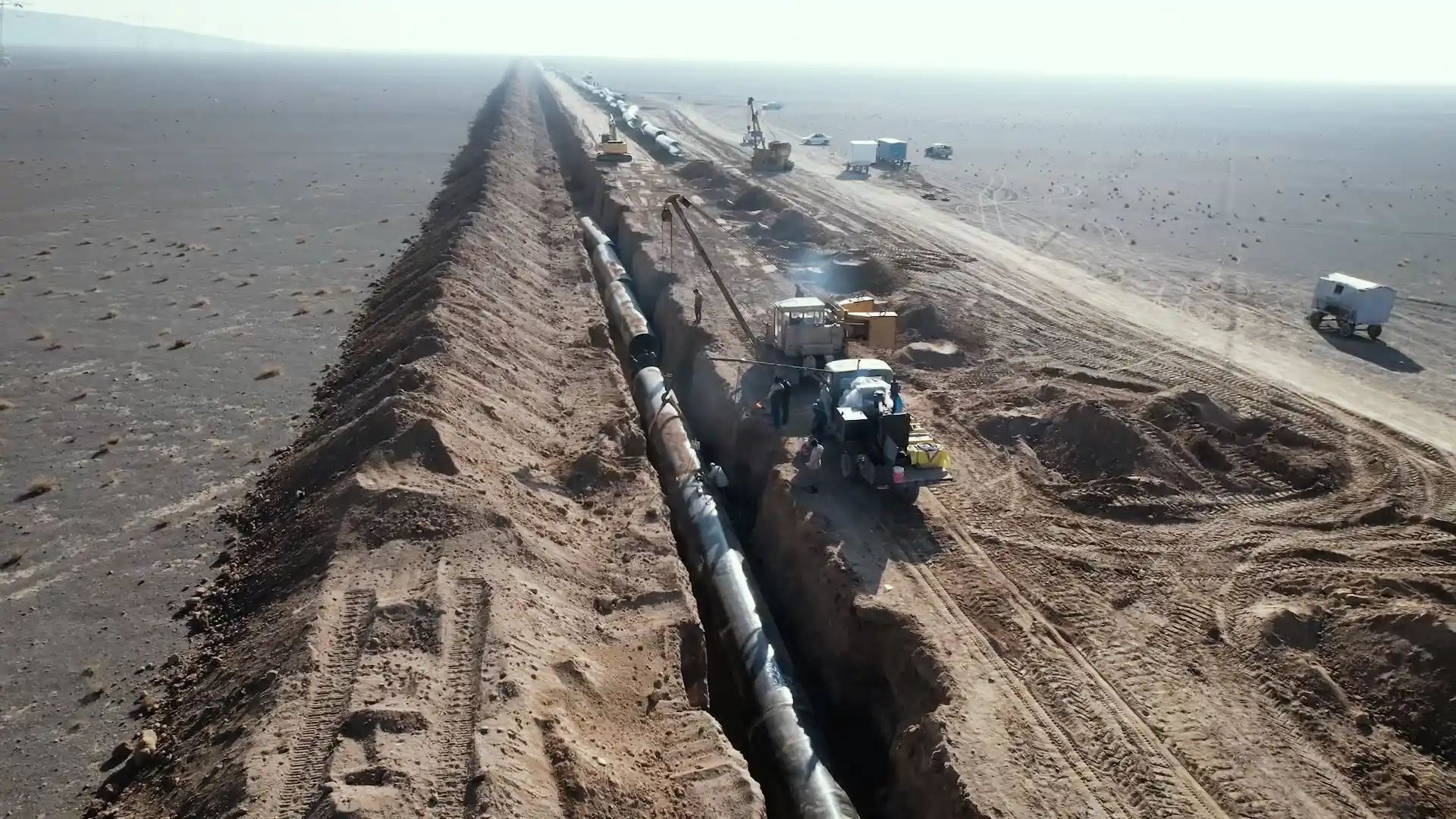 88 km of Water Transmission Line from the Oman Sea to Isfahan Province ...